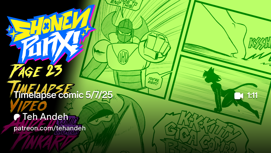 New Patreon speed draw video is up! – Shonen Punx!